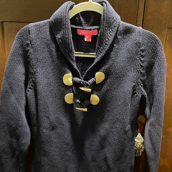 Lilly Pulitzer | Sweaters | Lilly Pulitzer Shawl Collar Toggie Navy ...